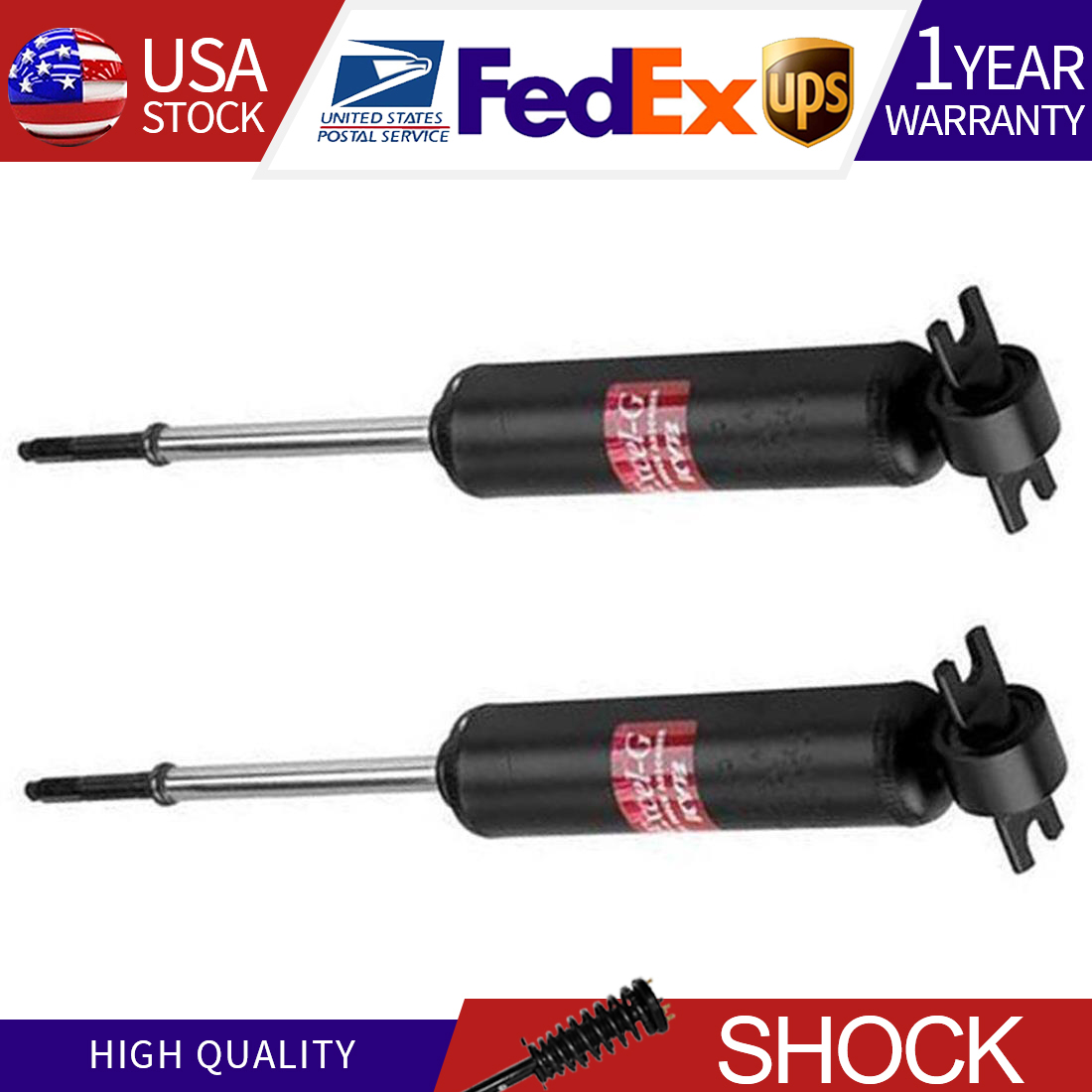 KYB 2 FRONT SHOCKS for CHEVY CAMARO & FIREBIRD 70 71 72 73 - 78 79 80 ...